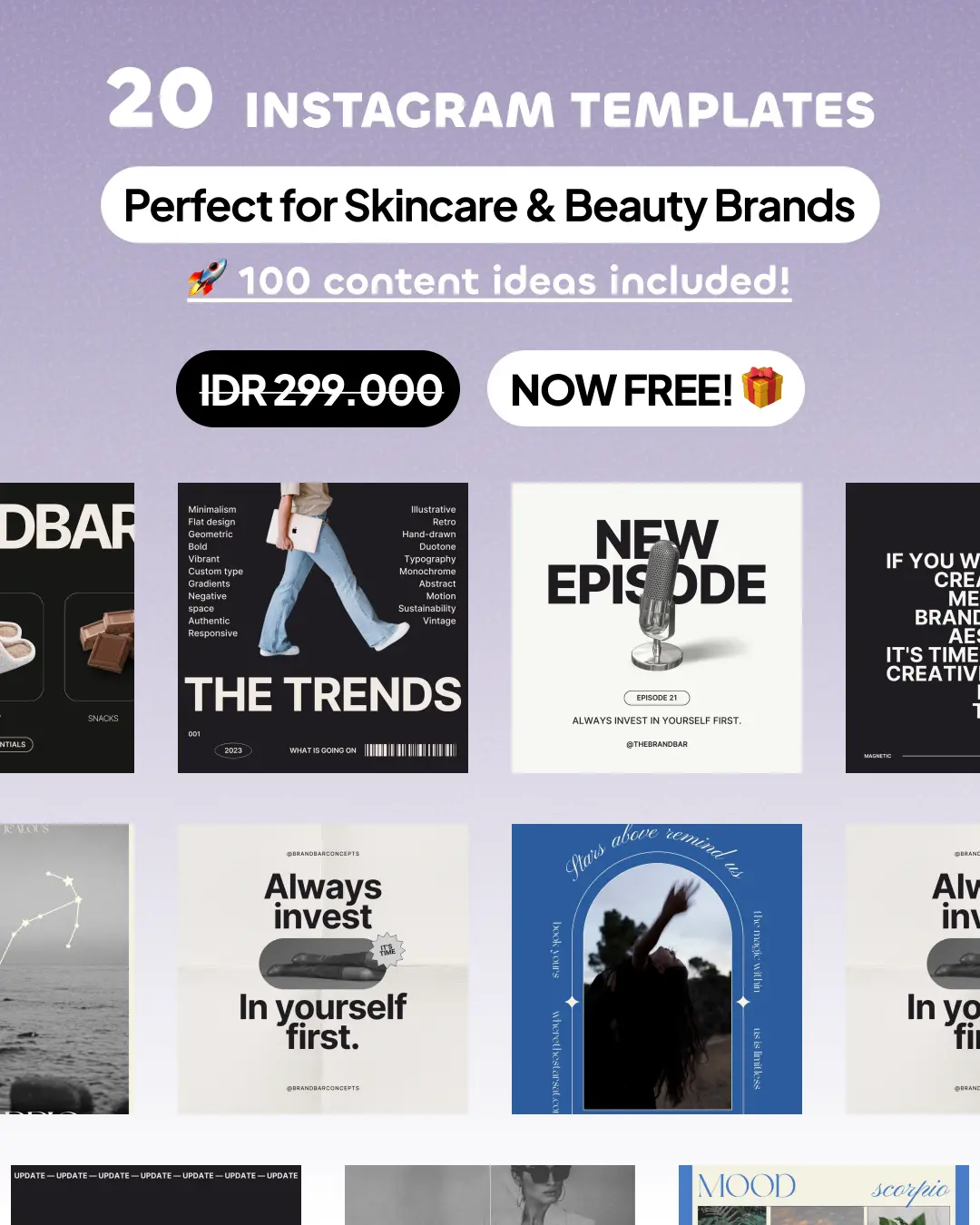 FREE Instagram Feed Templates - konakoni.co